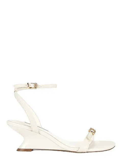 Steve Madden Zaloma Sculptural Wedge Sandals - Bone