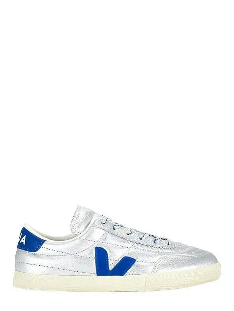 VEJA Panenka Sneaker In Metallic Silver - Siver & Paros