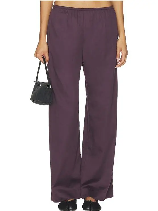 LESET Yoko Pocket Pant - Malbec