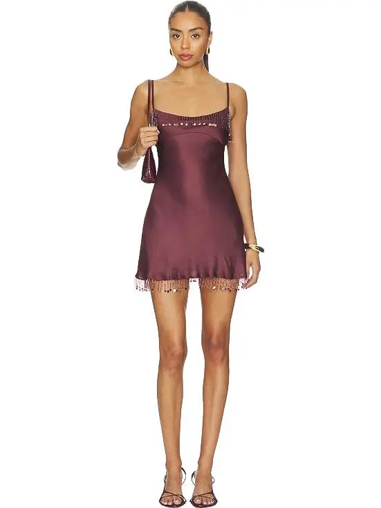 ASTA RESORT X Nikola Mini Dress - Plum