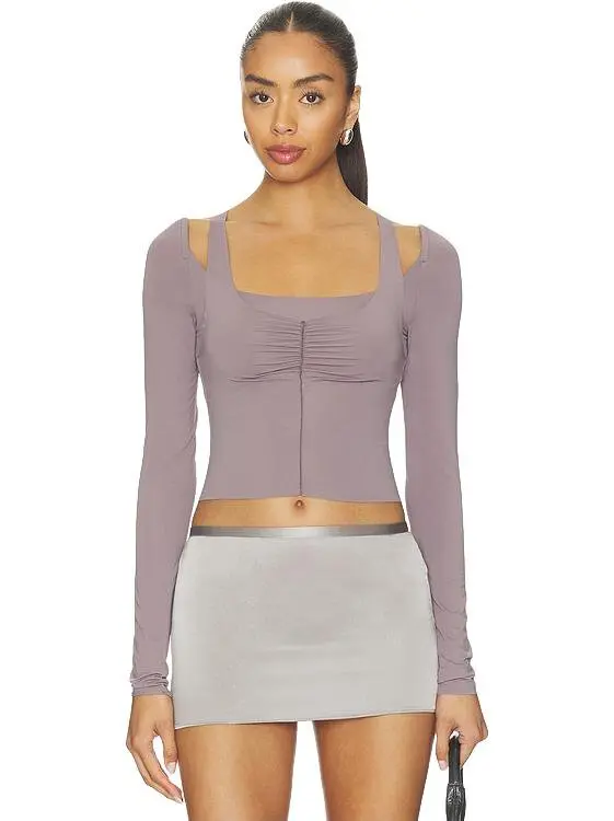 I.AM.GIA Nerina Long Sleeve Top - Steel