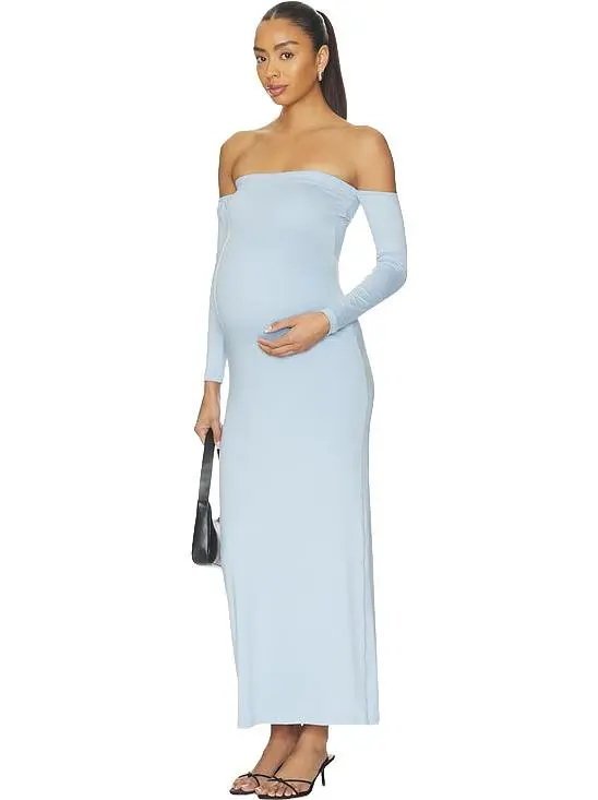 BUMPSUIT Off-the-shoulder Maxi Dress - Powder Blue
