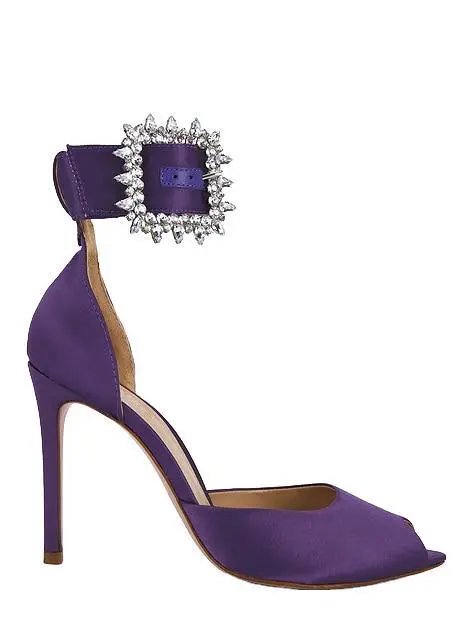 Schutz Marbly Stiletto Heel - Purple Cherry