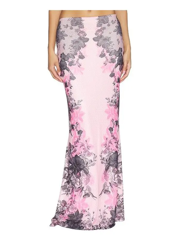AFRM Tegan Maxi Skirt - Lace Net