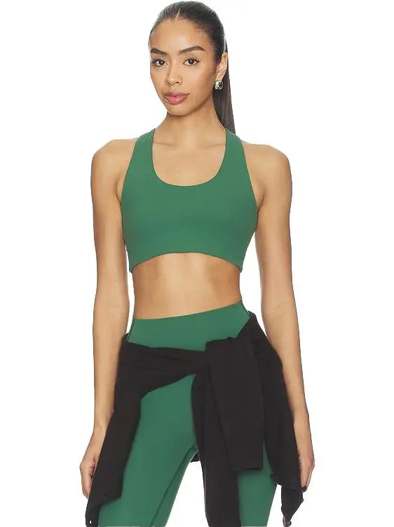 Splits59 Sara Airweight Bra In Dark Green - Arugula