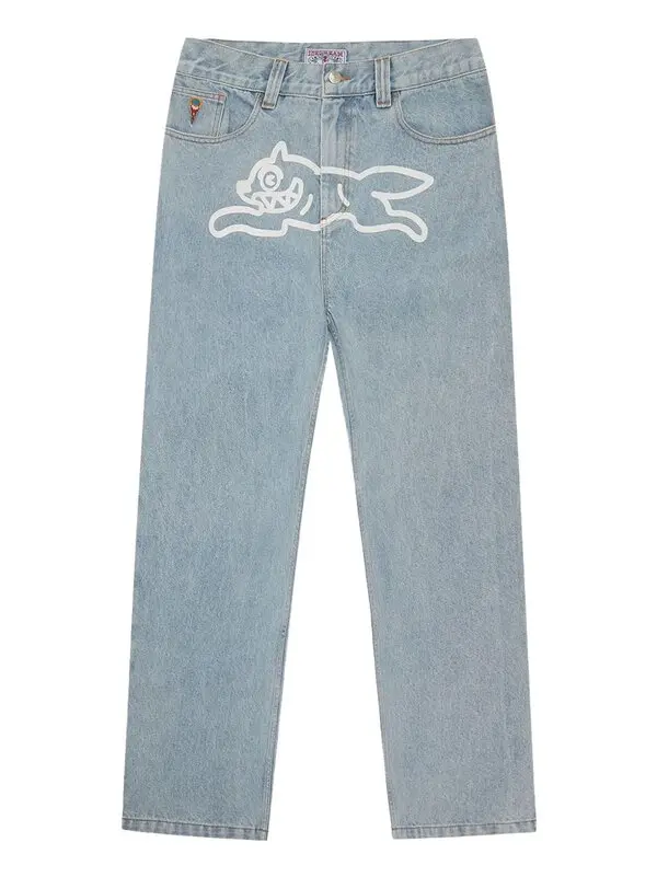 ICECREAM Running Dog Denim Jeans - Sky Blue