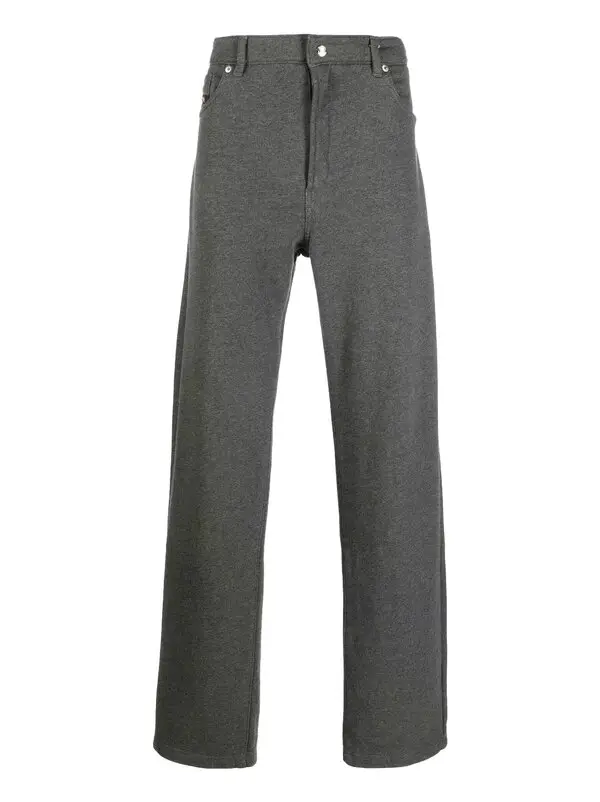DIESEL® Straight-leg Cotton Trousers - Grey