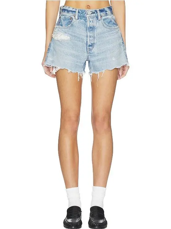 Moussy Vintage Ridemere Shorts - Light Blue
