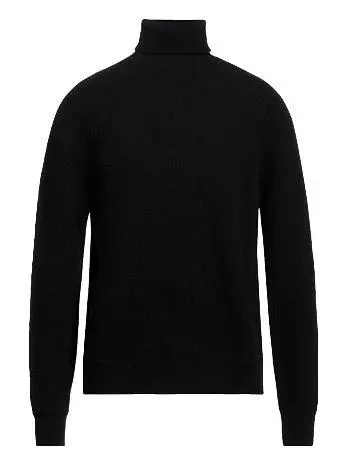 PAOLO PECORA Turtleneck Wool And Polyacrylic Knit - Black