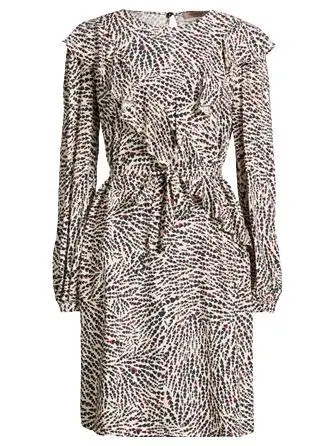 TWINSET Cream Viscose Blend Mini Dress - White