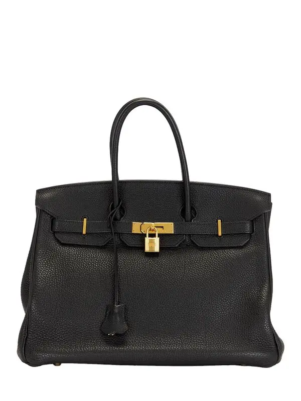 Hermès Togo Birkin 35 Retourne Handbag - Noir
