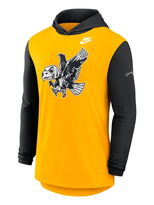 Nike Iowa Campus Legacy Long-sleeve Hooded T-shirt - Yellow