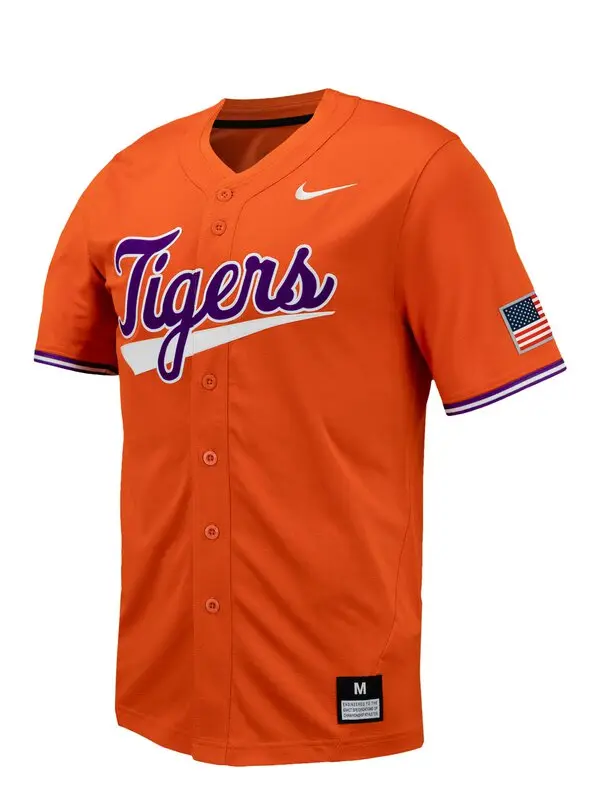 Nike Clemson Tigers Replica Baseball Jersey - Orange