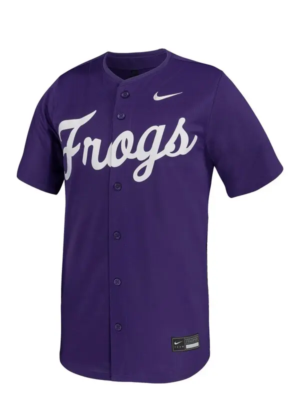 Nike Tcu Dri-fit College Replica Baseball Jersey - Purple