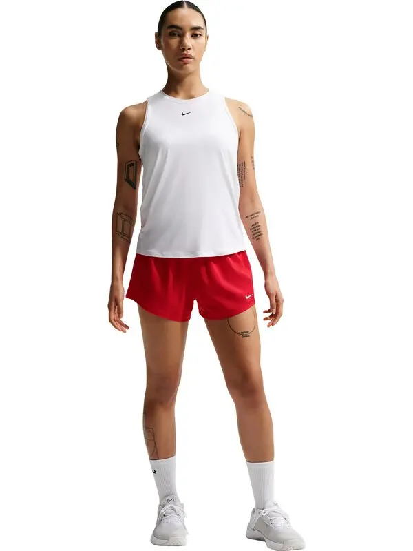 Nike Dri-fit Mid-rise 3" Brief-lined Shorts - Red