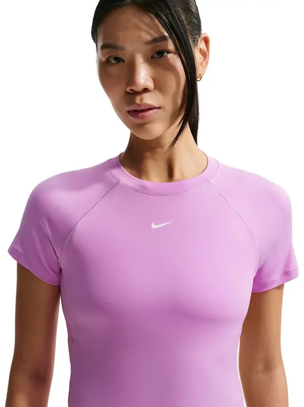 Nike Pro Dri-fit Short Sleeve Top - Purple
