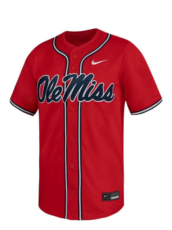 Nike Ole Miss Dri-fit College Limited Baseball Jersey - Red