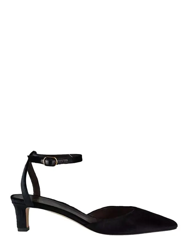 THE ROW Carla Ankle Strap Pumps - Black