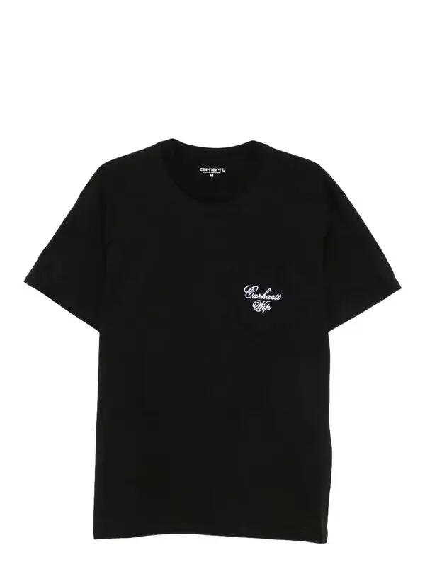 Carhartt Work In Progress Logo-embroidered T-shirt - Black