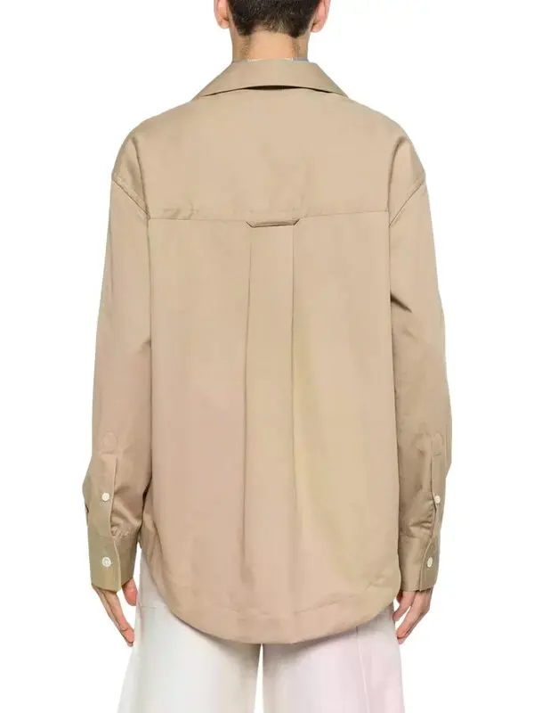 AMI Paris Check-trim Camp-collar Shirt - Neutrals