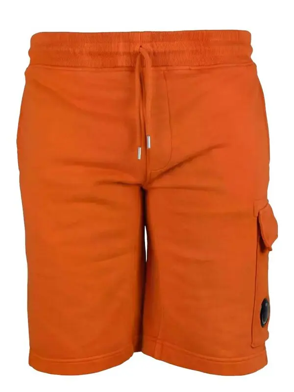 C.P. COMPANY Cargo Shorts With Lens Detail - Orange