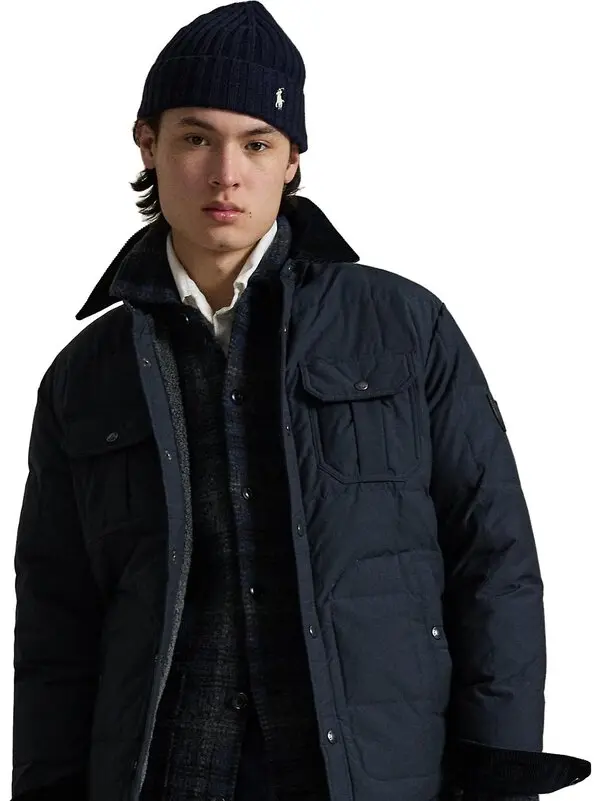 Ralph Lauren Hartland Down Shirt Jacket - Collection Navy