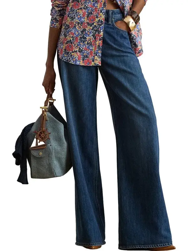 Ralph Lauren High-rise Wide-leg Denim Jeans - Maxen Wash