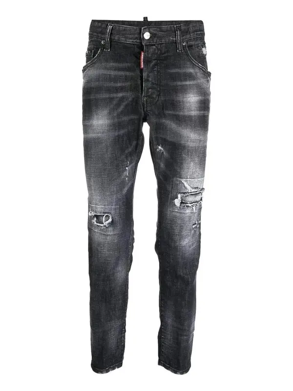 Dsquared2 Distressed Skinny Jeans - Black