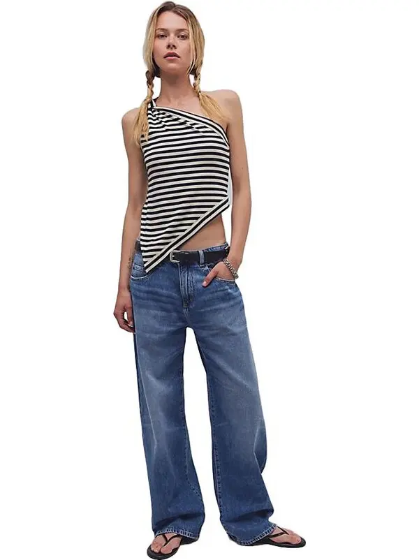 ICON DENIM LOS ANGELES Bea Soft Wide-leg Boyfriend Jeans - Eclipse Blue