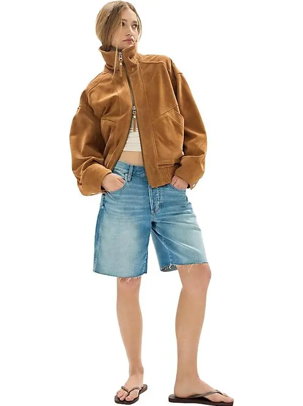 AMO Relaxed Bermuda Denim Shorts - Breeze