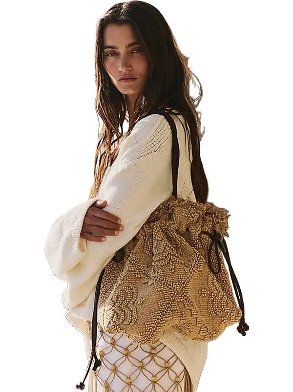 Free People Tufted Tote Bag - Natural