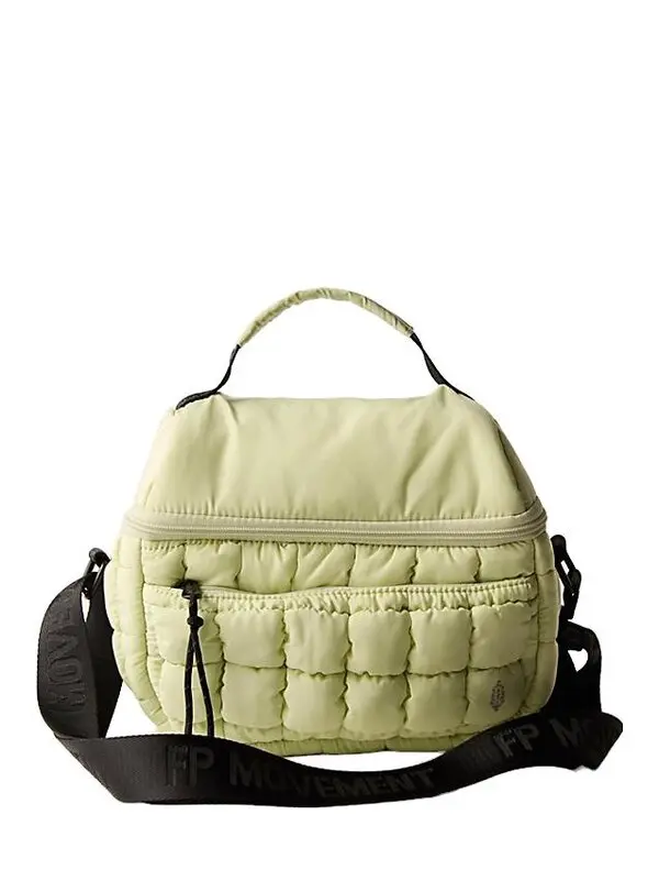 Free People Quilted Insulated Cooler Bag - Whipped Lime