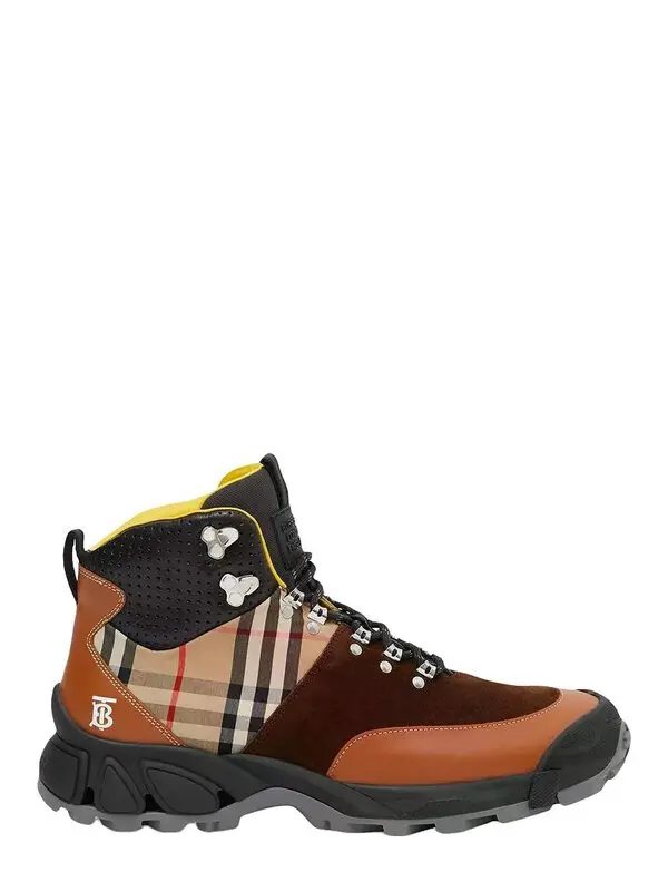 Burberry Arthur Lace-up Boots - Brown