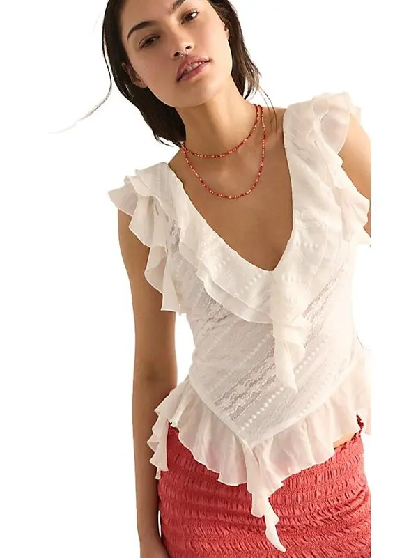 Free People Lily Rose Tank Top - Sugar Swizzle