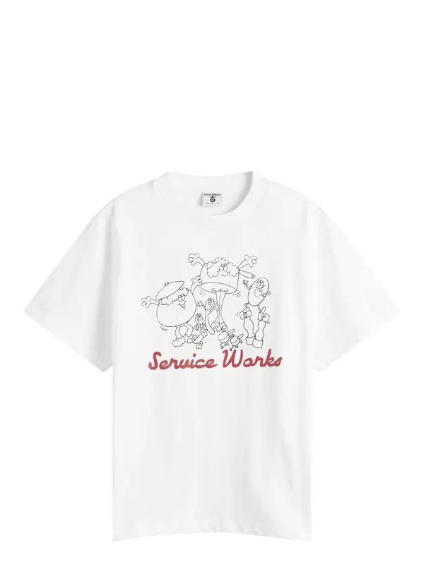 SERVICE WORKS Pots & Pans T-shirt - White