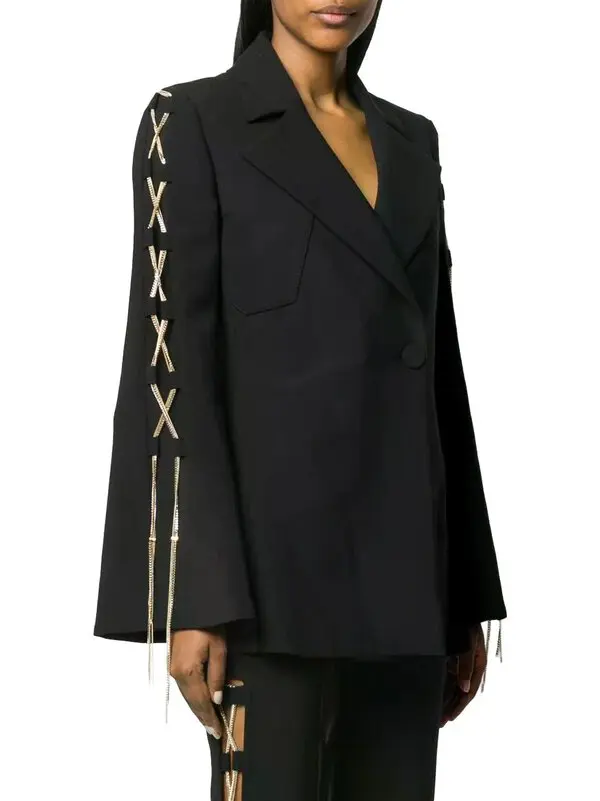 ELLERY Chain Detail Coat - Black