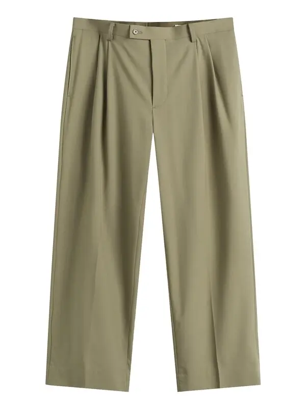 Auralee Tropical Wool Trousers - Light Khaki