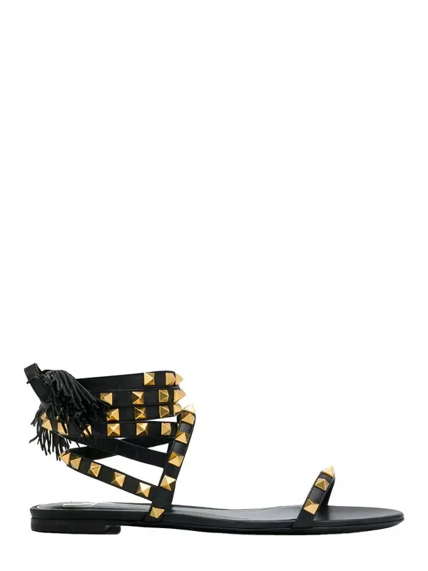 Valentino Garavani Rockstud Flair Sandals - Black