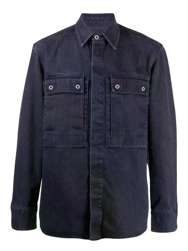 DIESEL® Rear Logo Patch Shirt - Blue