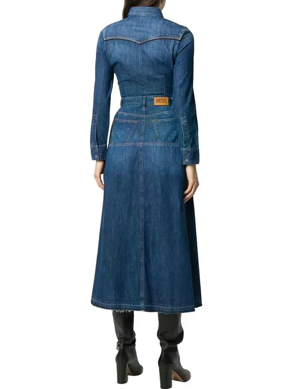 DIESEL® Denim Midi Dress - Blue