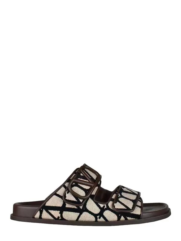 Valentino Garavani Monogram Logo Sandals - Neutrals
