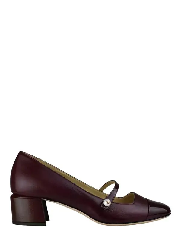 JIMMY CHOO Elisa Pearl Strap Pumps - Red