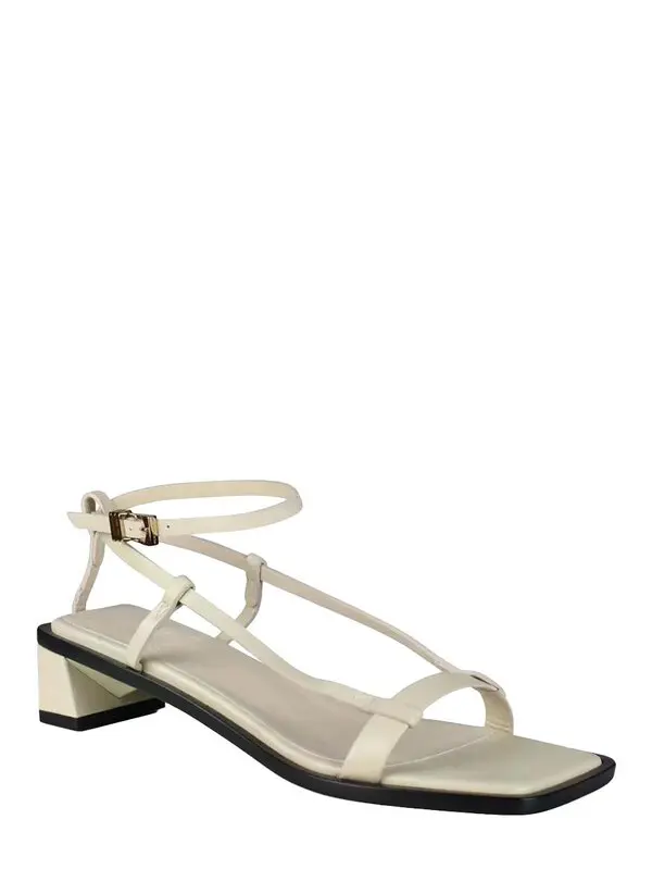 ANEST COLLECTIVE Crossover Linea Leather Sandals - Neutrals