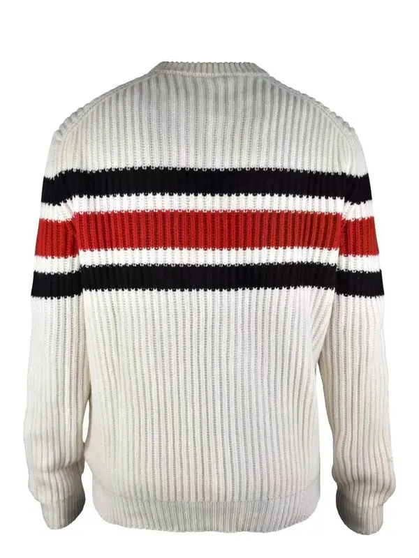 Prada Striped Cashmere Sweater - Neutrals