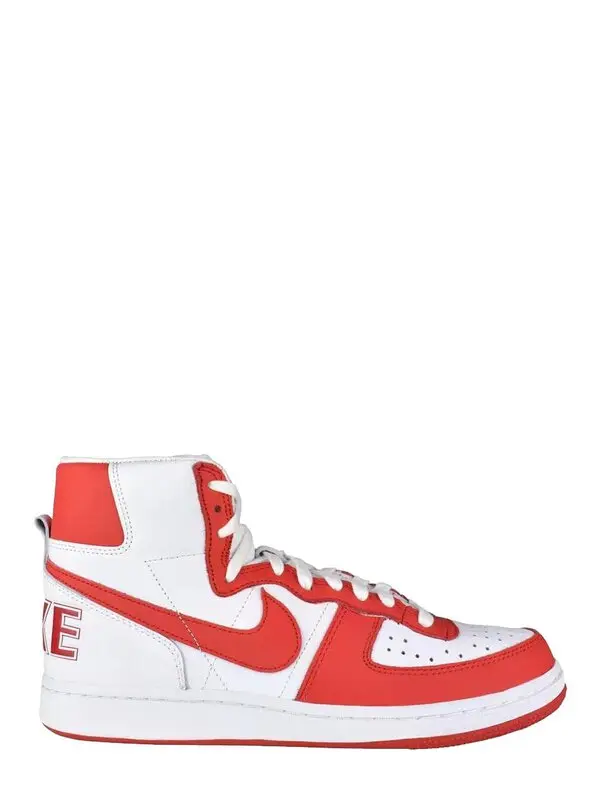 Comme Des Garçons X Nike High-top Swoosh Sneakers - White