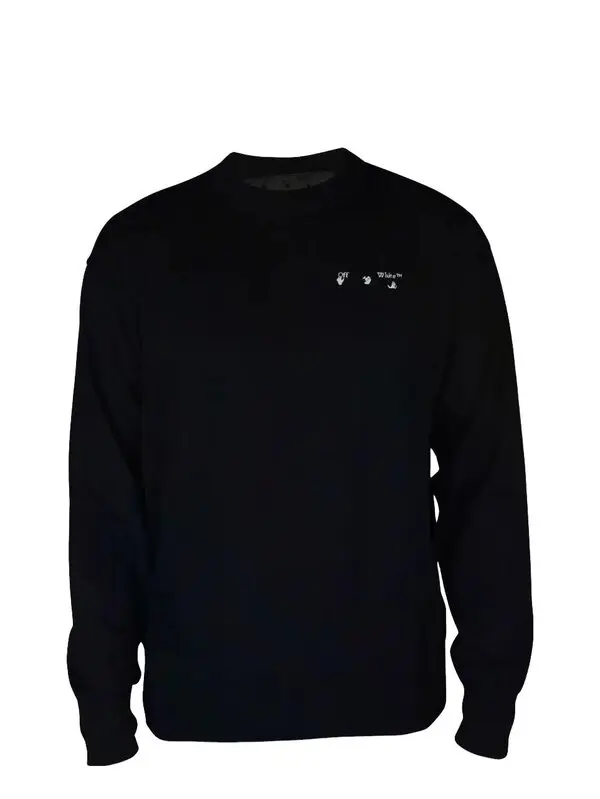 Off-White Logo Print Sweatshirt - Black