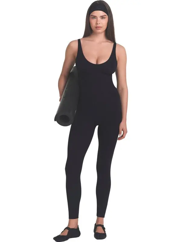 SKIMS Plunge Tank Top - Obsidian