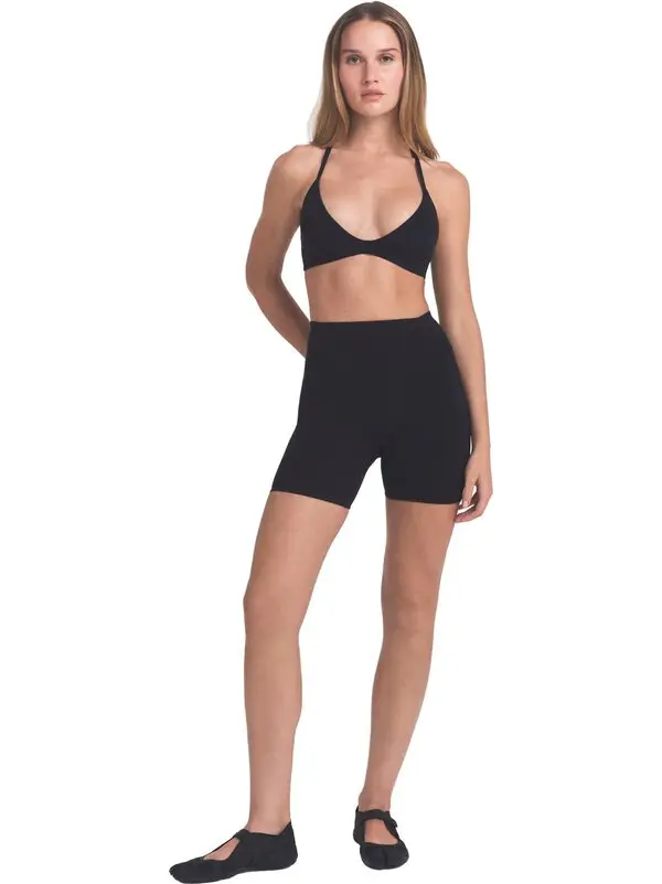 SKIMS Studio Stretch 5" Biker Short - Obsidian