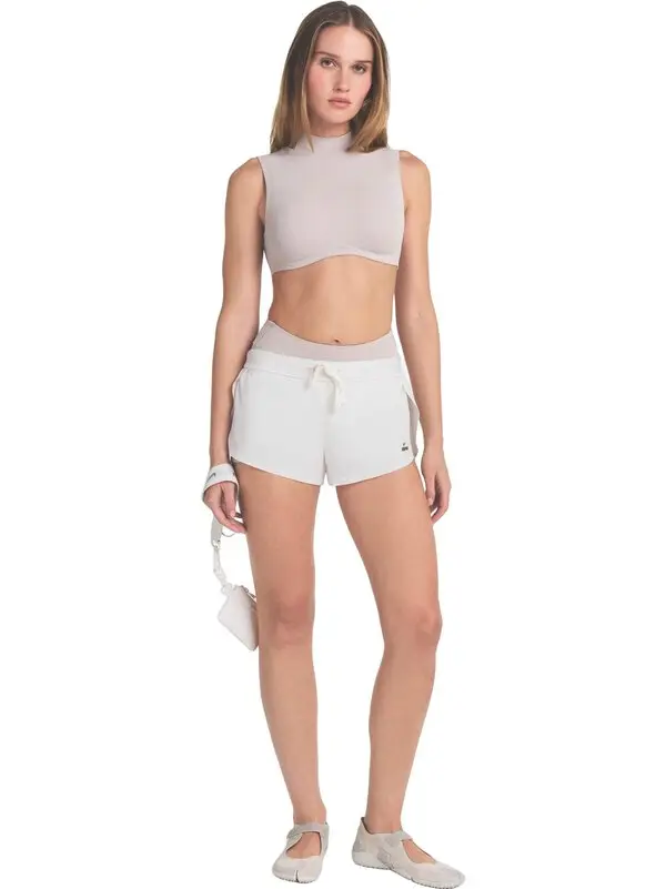 SKIMS Studio Stretch Mock Neck Bra Top - Linen