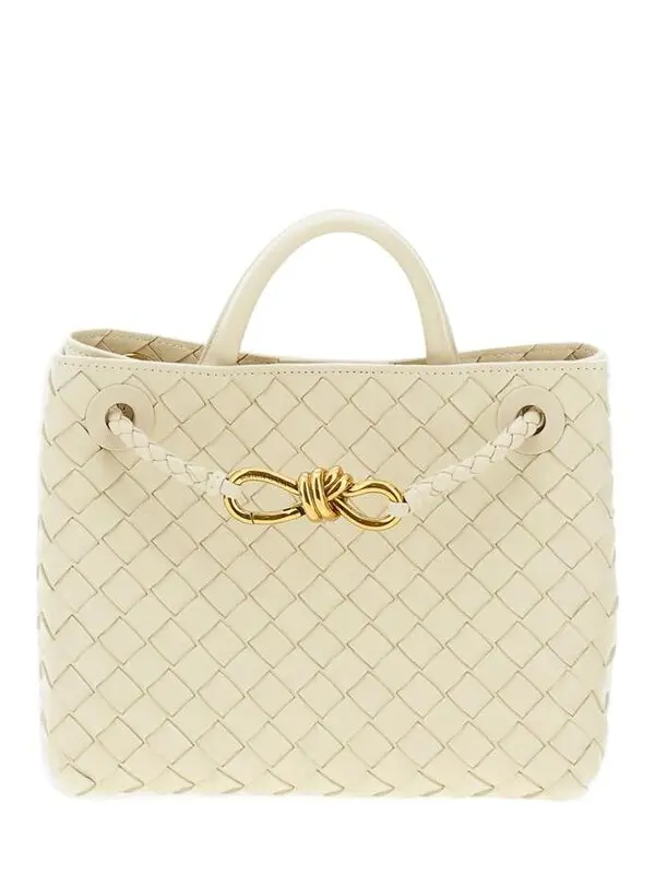 Bottega Veneta Small Andiamo Bag - White